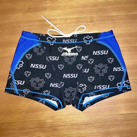 目立った傷や汚れなし日本体育大学 実習用 指定水着 Mサイズ NSSU 日体大 MIZUNO 競泳水着 ミズノ 競パン ショートスパッツ ボックスタイプの落札情報詳細 ヤフオク落札価格