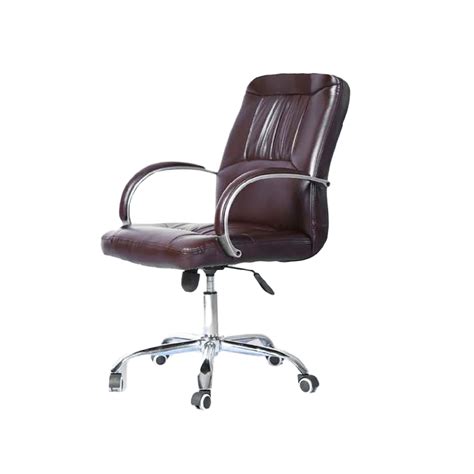 كرسي مكتب متحرك من الجلد عالي الجودة Leather Swivel Chair Avente