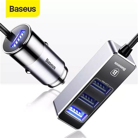 Baseus Chargeur De Voiture En V A Charge Rapid Pour Iphone