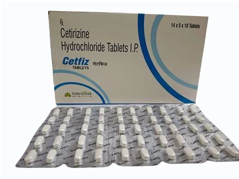 Cetfiz Cetirizine Hcl Tablets At ₹ 80box Anti Allergic In Nagpur