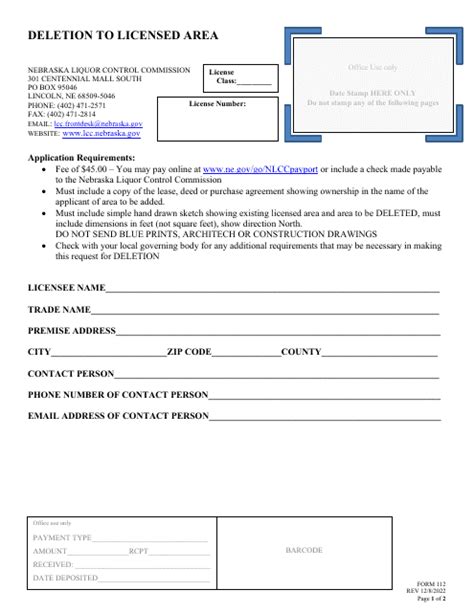 Form 112 Fill Out Sign Online And Download Fillable PDF Nebraska Templateroller