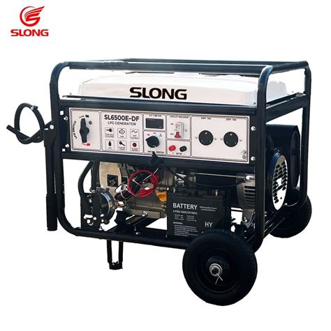 China Slong Brand Portable Lp Generator Electric Start Manufacturers