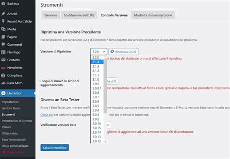 Elementor Come Fare Il Downgrade Guida Passo Passo