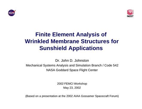 Pdf Finite Element Analysis Of Wrinkled Membrane Structures · Pdf