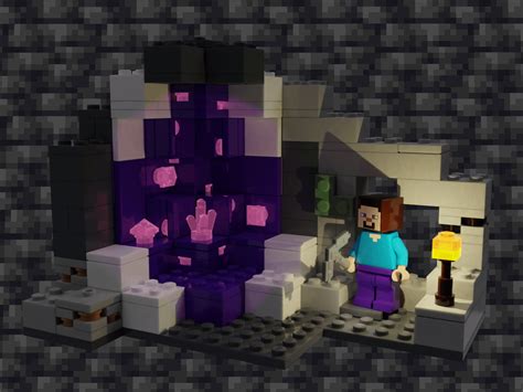 I Redid My Nether Portal Design With A Better Amethyst Geode R Minecraft