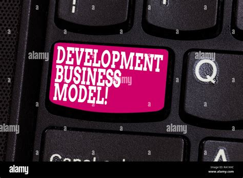 Word Writing Text Development Business Model Business Concept For Rationale Of How An