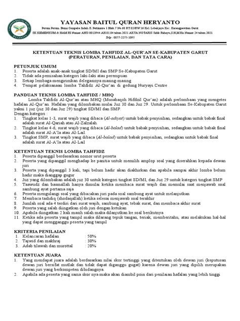 Juknis Mhq Pdf