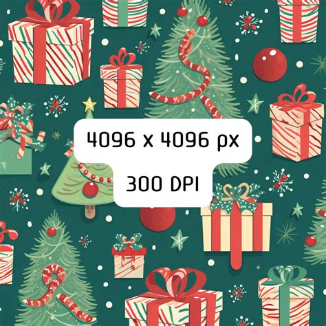 Christmas Digital Paper Etsy