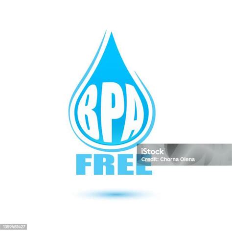 Bpa 무료 벡터 인증서 아이콘입니다 비스페놀 A와 프탈레이트 없음 독성이 없는 플라스틱 및 안전한 식품 패키지에 서명합니다