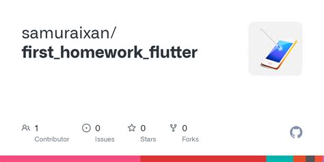 Github Samuraixan First Homework Flutter