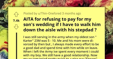 Father Jealous Of Son S Stepdad And Threatens To Withdraw Wedding Fund