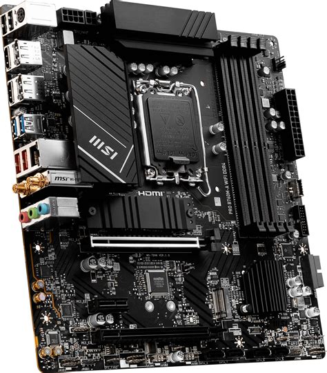 Msi Pro B760m A Wifi Ddr4 Socket Lga 1700 Usb 32 Intel Motherboard