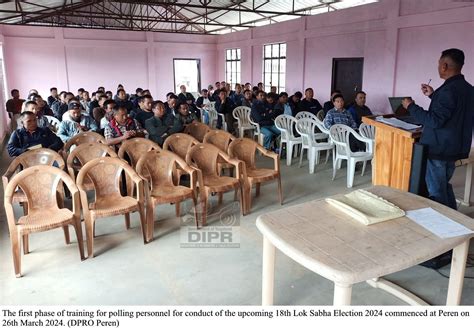 Dc Peren Advises Presiding Officers 1st Polling Officers To Have