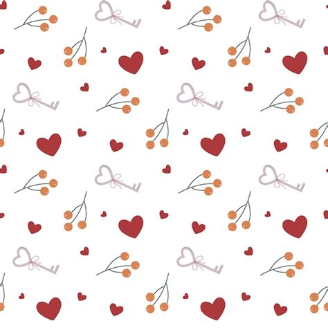 Premium Vector Romantic Seamless Pattern