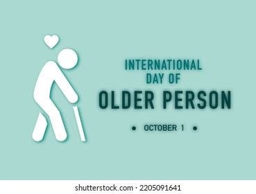 International Day Older Person Vector Senior Stock Vector Royalty Free