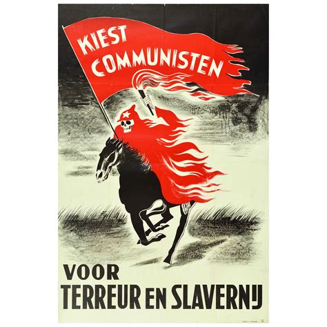 Poster Di Propaganda Elettorale Olandese Originale D Epoca Comunismo