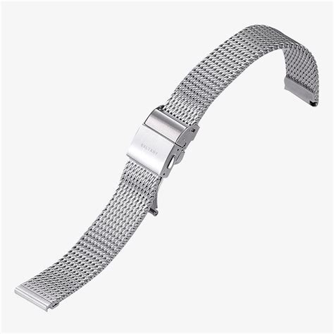 18mm 20mm 316l Stainless Steel Mesh Strap Suitable Military Watch