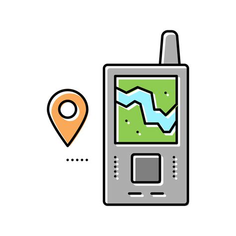 Geolocated Device Color Icon Vector Illustration 19002242 Vector Art At