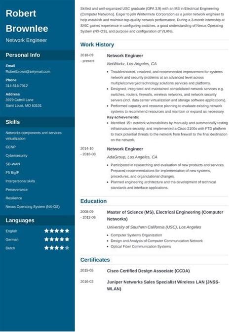 Network Engineer Cover Letter Sample And Guide