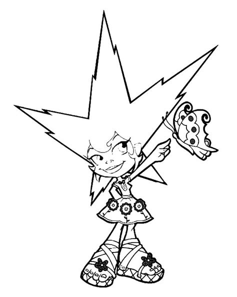 Trollz Ruby Trollman Touch A Butterfly Coloring Pages Best Place To Color