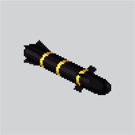 Pixel Art Illustration Missile Pixelated Rocket Military Missile Rocket Pixelated For The