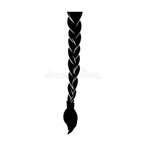 Hair Braided Icon Vector Women S Braid Illustration Sign Hair Symbol Or Logo Stock