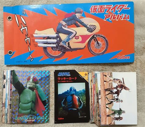 仮面ライダー アルバム カード まとめ売り Calbee アマダ メルカリ