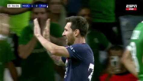 VIDEO GOL De Messi HOY En PSG Vs Maccabi Haifa El 1 0 De Partido Por