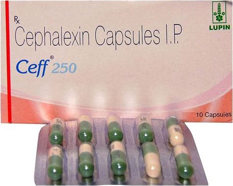 Cephalexin 250 Mg Capsule For Clinical Packaging Size 100 Capsules