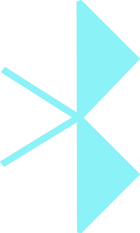 Blue Bluetooth Sign On White Background 24829321 Vector Art At Vecteezy