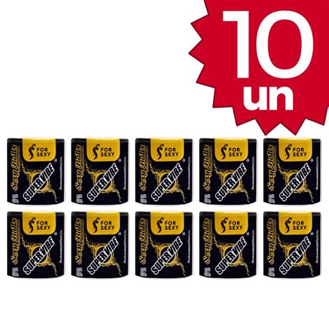 Kit Com 10 Bolinha Sexy Balls Funcional Super Vibe 03 Unidades