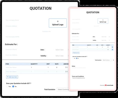 Free Online Quote Generator Create Estimates Instantly