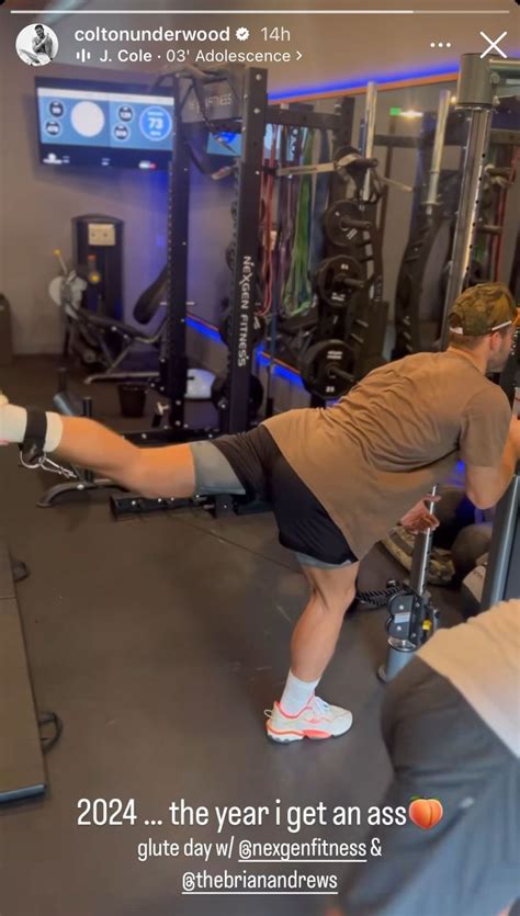 Colton Underwood Is Determined To Work Out And Get An Ass In 2024