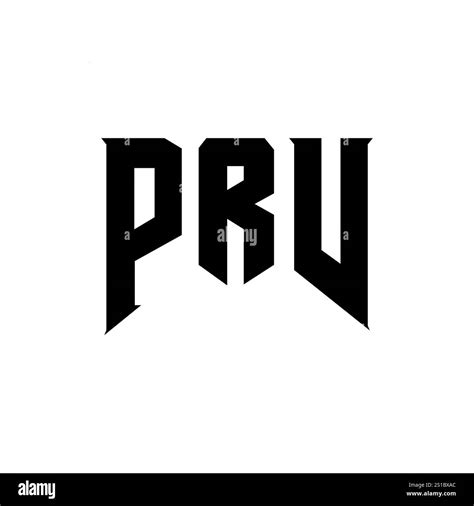 Prv Letter Logo Design For Technology Company Prv Logo Design Black