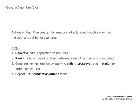 Sp18 Generative Design Week 8 Optimization Ppt