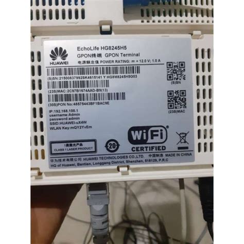 Jual Modem Ont Huawei Hg8245h5 Akses Point Gpon Ftth Router Di Seller Caeraa Shop Wanasari