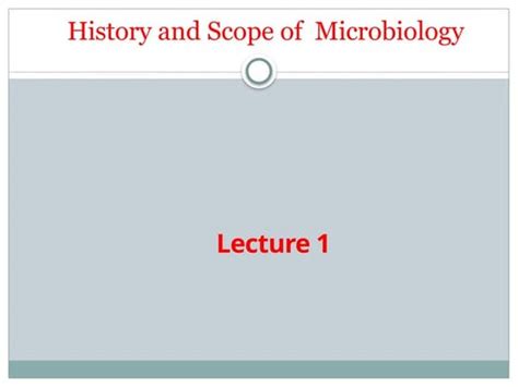 Microbiology Unit 1 Pptx