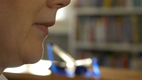 Premium Photo Woman Put Finger On Her Lips Woman Puts Her Finger To