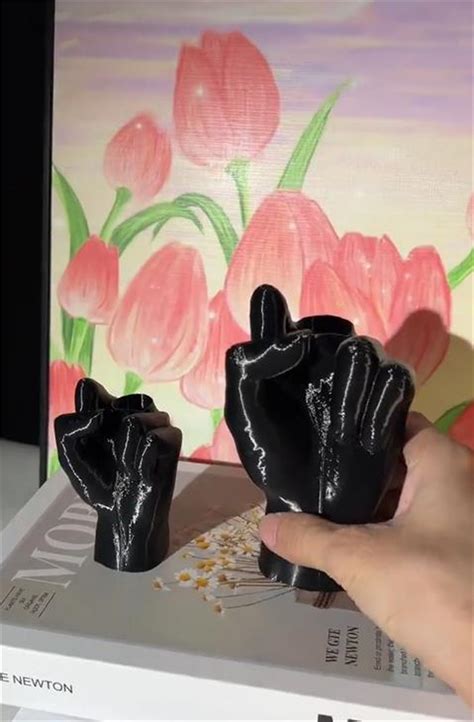 Collapsible Middle Finger Extendable Retractable 3dgeex 3d Printed