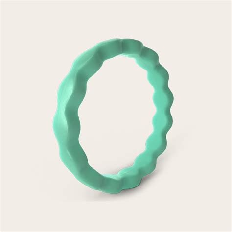 Green Wavy Ring Onezero® Flexible Rings Onezerorings