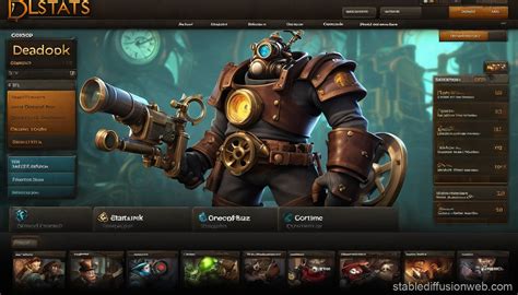 Deadlock Player Profile Page Design Stable Diffusion Online