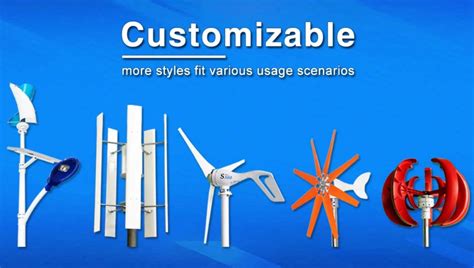 Vertical Axis Wind Turbine Mini 100 400w 5 Blades Lantern Wind Turbine