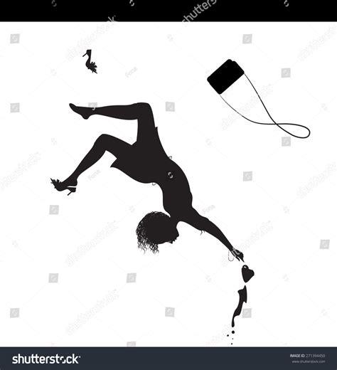 Girl Falling Silhouette Download Woman Joy Silhouette Royalty Free