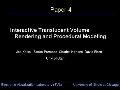 Paper4 Interactive Translucent Volume Rendering And Procedural Modeling
