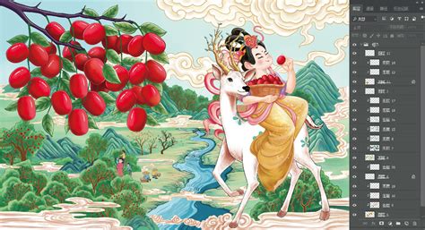 红枣手绘插画 人物素材 设计素材 设计模板 汇图网www huitu