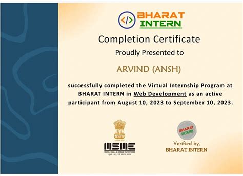 arvind ansh rajput on linkedin bhartintren bhartintern