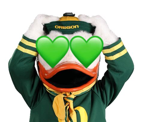 Oregon Ducks Love Sticker By University Of Oregon