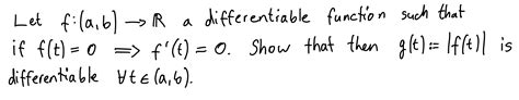 Solved Let Fab→r A Differentiable Function Such That If