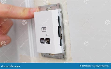 Installation Of A Usb Type C Socket At The Head Of The Bed For Charging