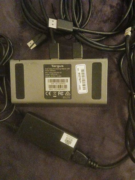 Targus Displaylink Dual Video 4k Docking Station With Power Delivery Dock180 92636323417 Ebay